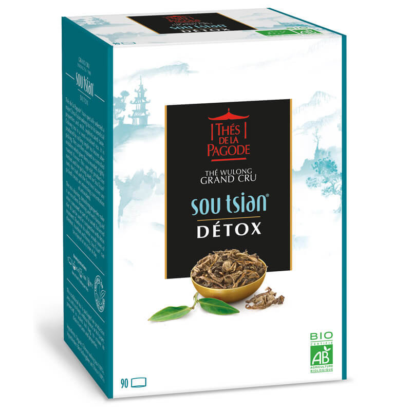 Oolong tea - Draining and Detoxifying properties - Sou Tsian 90 tea bags